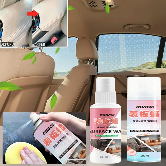 2Pcs Car Dashboard Wax under $5! Yrmaups Car Interior Refurbishment ...