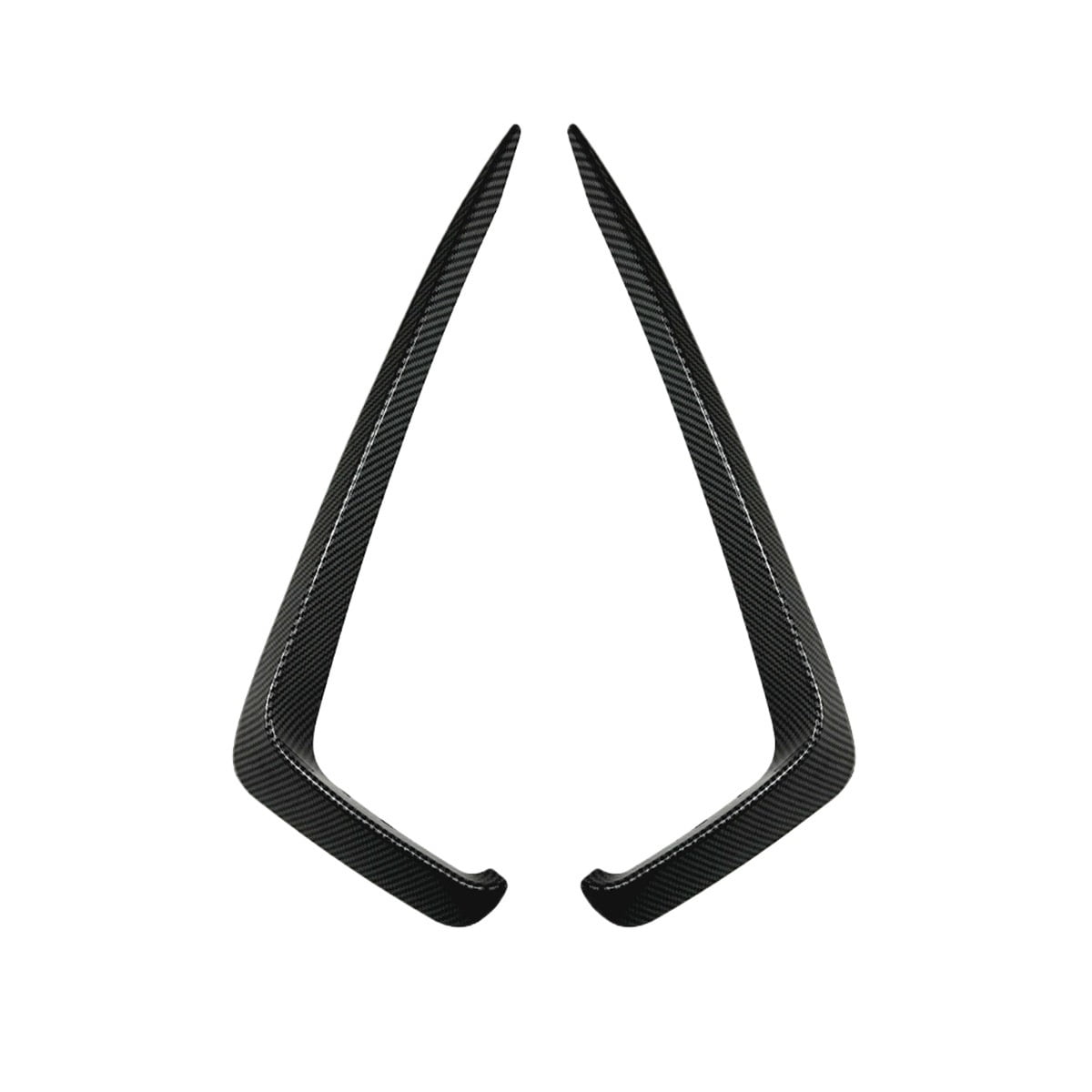 2Pcs Car Front Bumper Splitter Spoiler Decorative Trims Light Canard ...