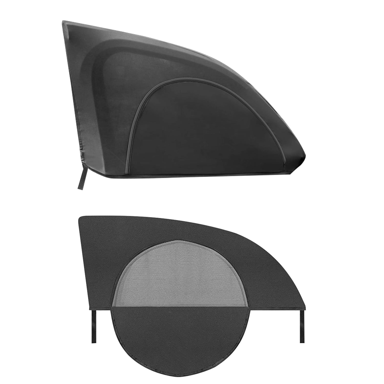 2Pcs Car Front Window Shades TeqHome Breathable Stretchy Car Side ...