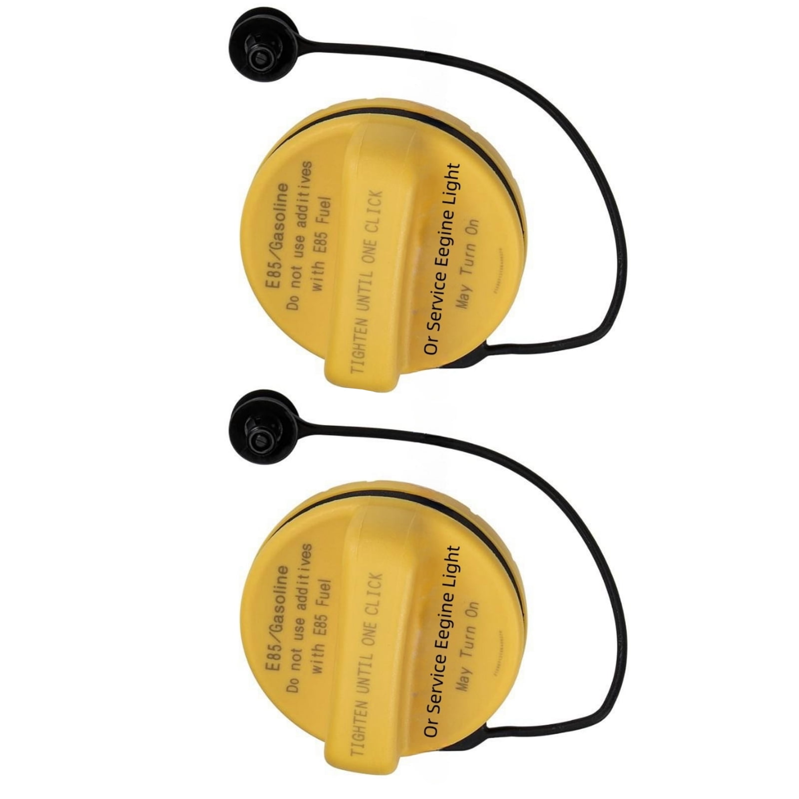 2Pcs Car Gas Cap Fuel Tank Gas Cap Yellow Cover for Chevy, for GMC 2011 ...