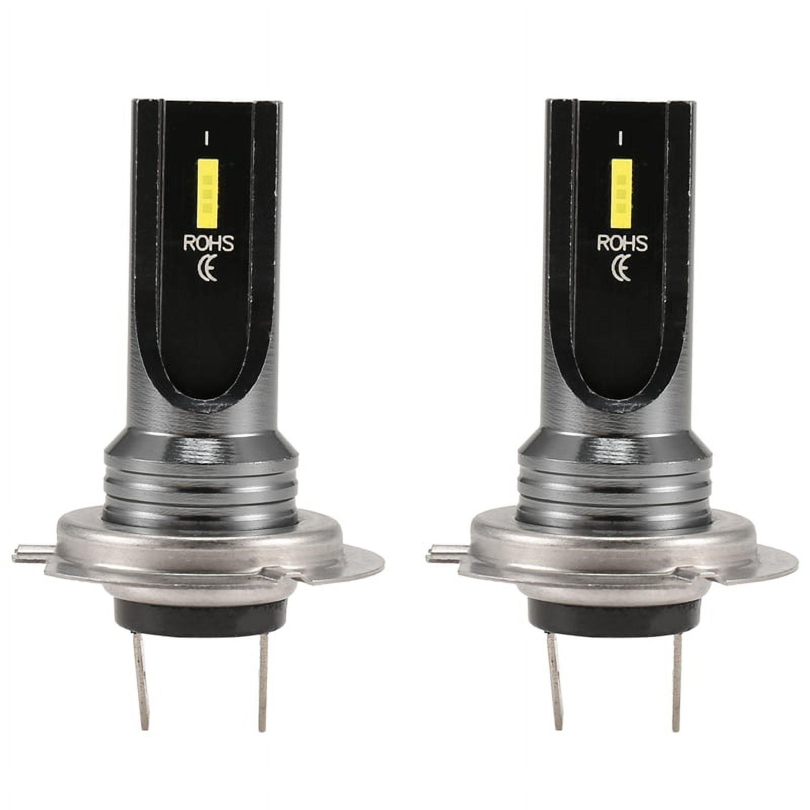 2Pcs Car H7 LED Bulbs Head Light Lamp White 6000K 80W CSP Chip 6SMD Fog ...