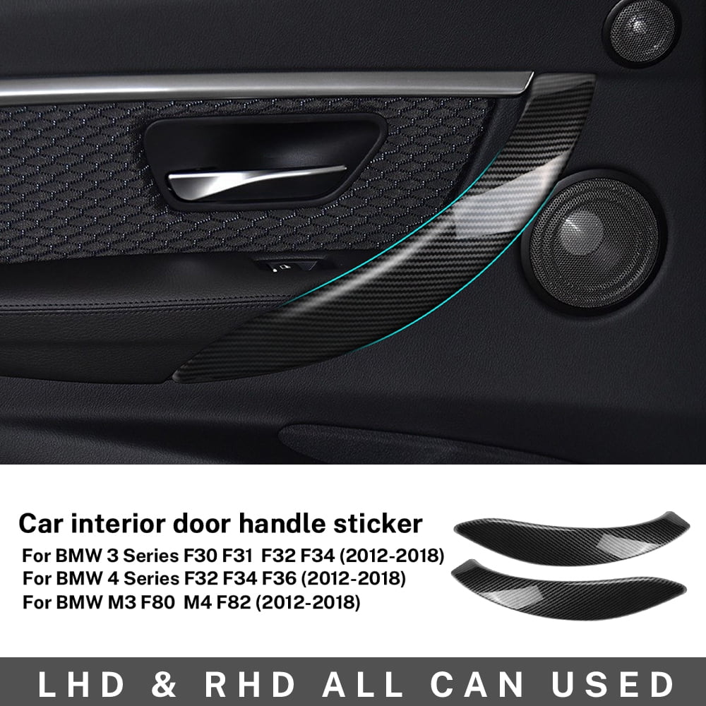 2Pcs Car Interior Door Handle Top Sticker for BMW F30 F40 (2017-2023 ...