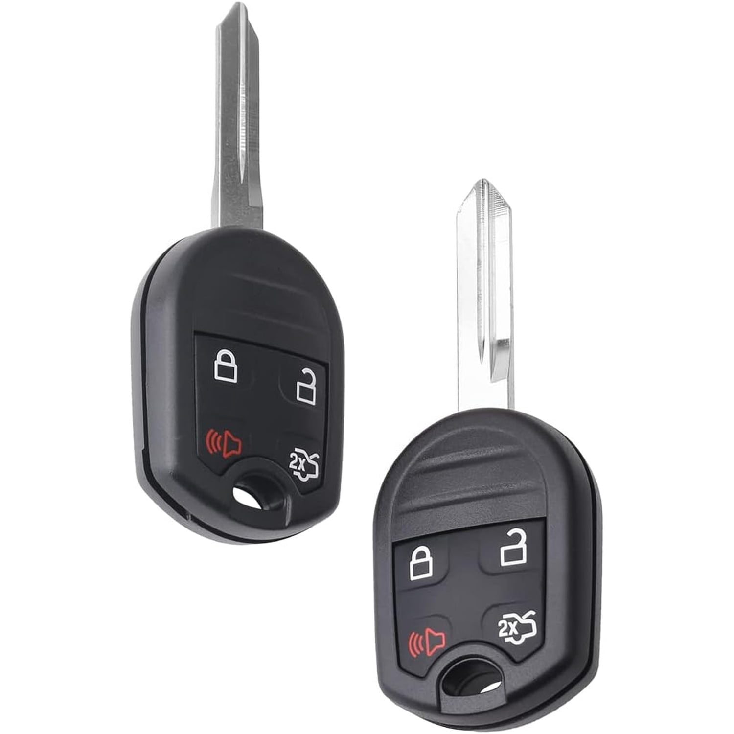 2Pcs Car Key Fob Keyless Entry Remote 4-btn Compatible with Aviator MKS ...