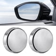 2Pcs Car Round Frame Convex Blind Spot Mirrors For 360° Adjustable ...