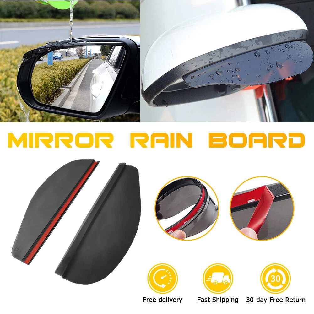 2Pcs Car Side View Rear Mirror Rain Eyebrow Board Guard Sun Visor ...