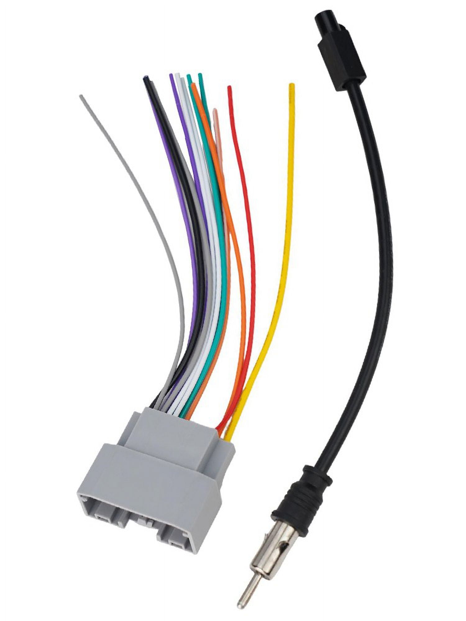 2Pcs Car Stereo Radio Adapter Cable Antenna Wire Harness Abs+Copper ...