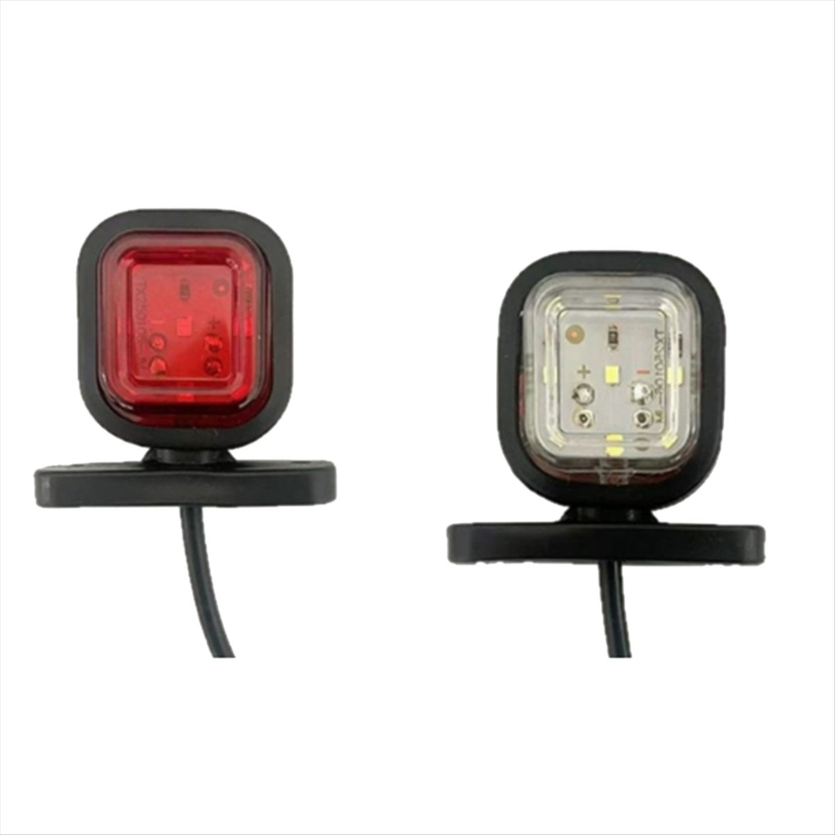 2Pcs Car Truck Side Marking Lamp 12/24V LED Indicator Lamp Tail Light ...