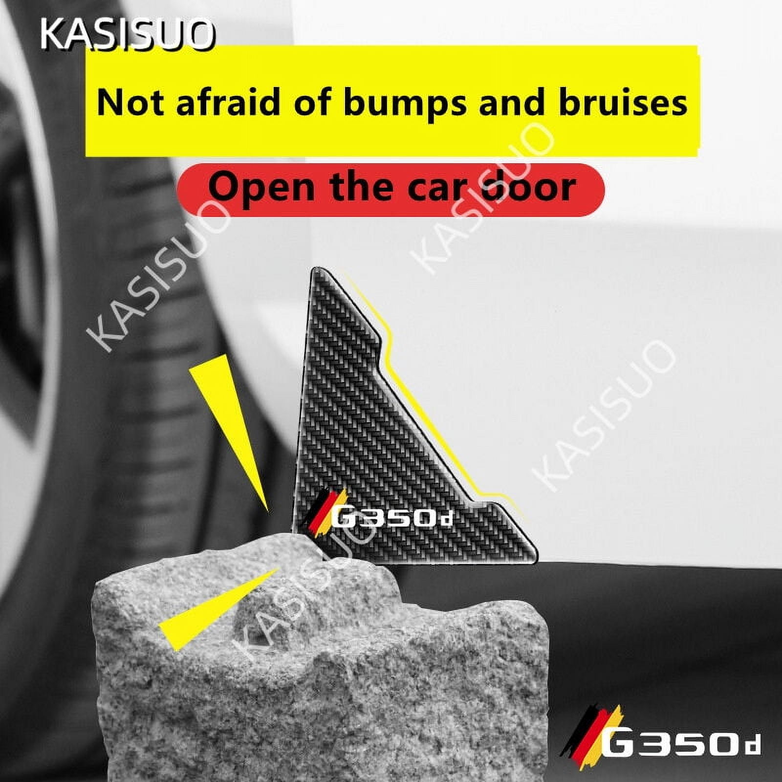 2Pcs Carbon Fiber Car Door Anti-collision Cover For Mercedes Benz G350d ...