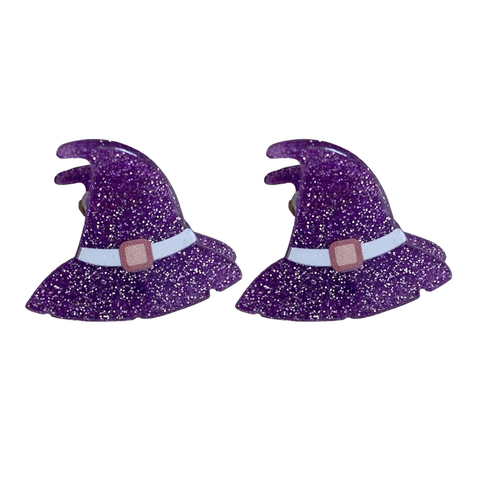 2Pcs Cartoon Acrylic Halloween Clips Strong Hold Hair Barrettes For ...