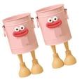 2Pcs Cartoon Desk Pen Cup Decorative Storage Container for Home Holiday ...