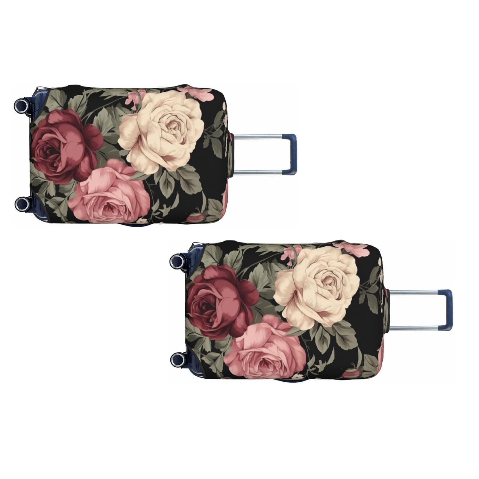 2Pcs Cartoon Pattern Elastic Luggage Cover Protector For Travel Storage ...