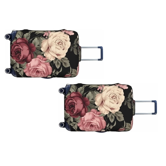 2Pcs Cartoon Pattern Elastic Luggage Cover Protector For Travel Storage ...