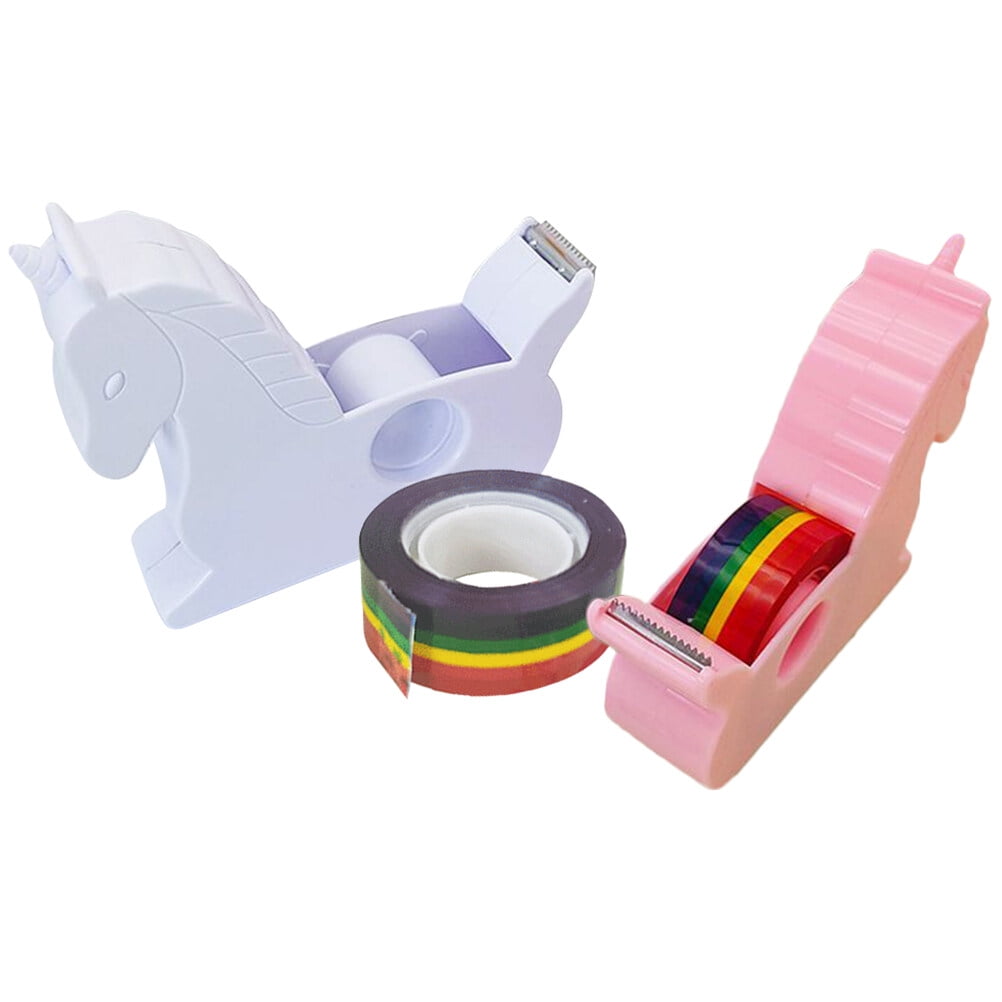2Pcs Cartoon Tape Holder Shape Tape Dispenser Adorable Tape Cutter ...