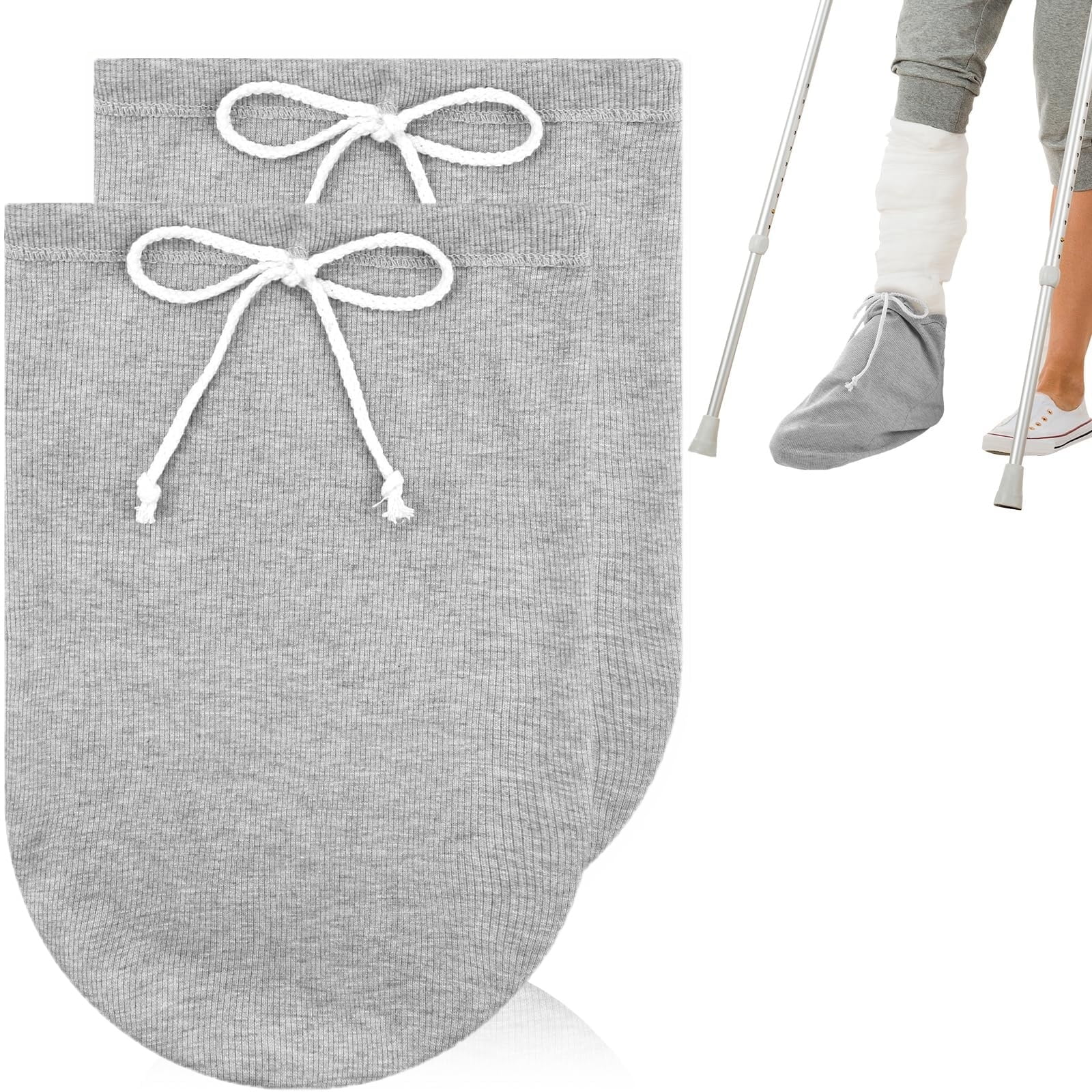 2Pcs Cast Sock Cover for Foot, Leg Cast Cover Below the Knee Cast Sock ...