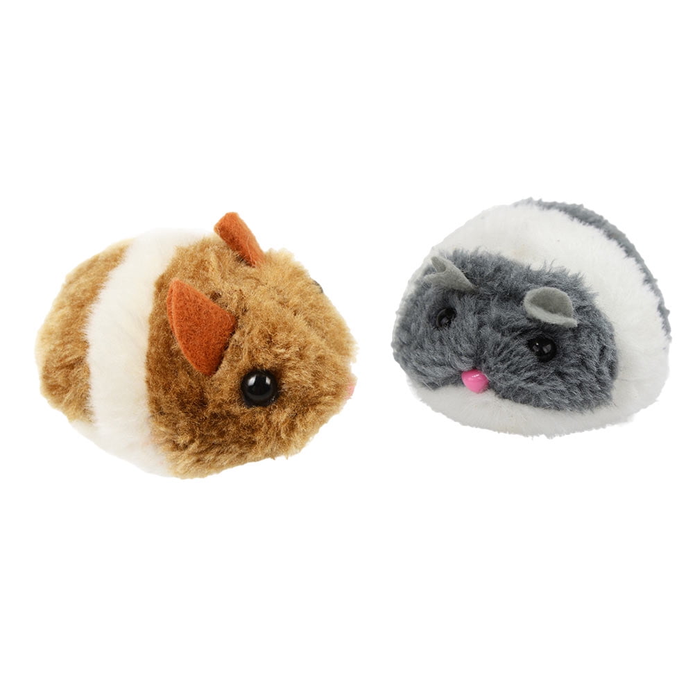 2Pcs Cat Mouse Toy Cat Pulling Toy Squeaky Cat Teasing Toy (Mixed Style ...