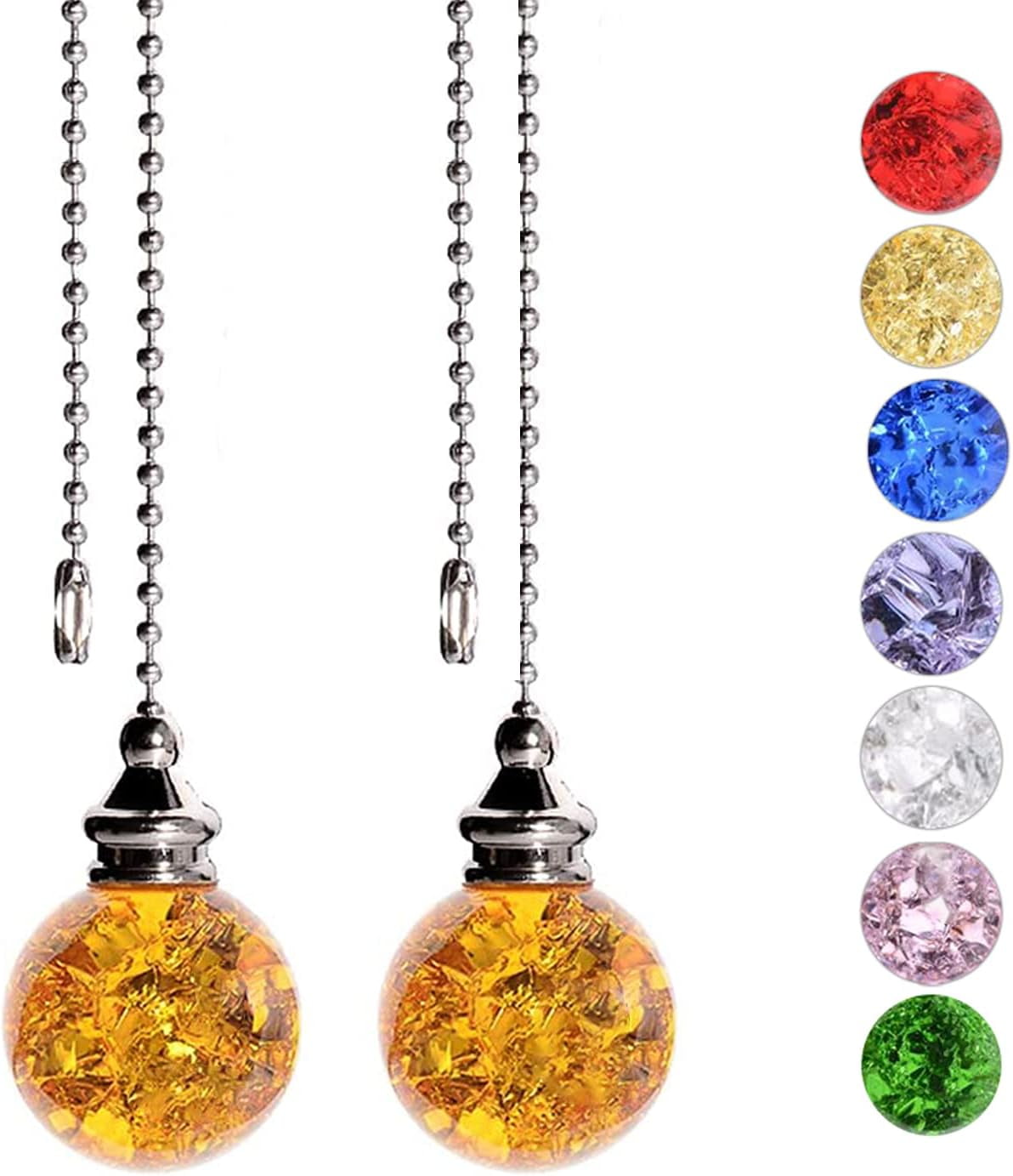 2Pcs Ceiling Fan Pull Chain, Fan Pull Chain Extension, Pull Chains for Ceiling Fans and Lights ...