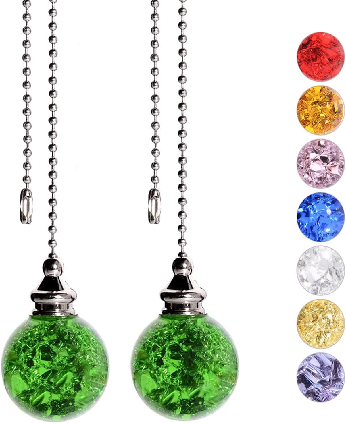 2Pcs Ceiling Fan Pull Chain, Fan Pull Chain Extension, Pull Chains for ...