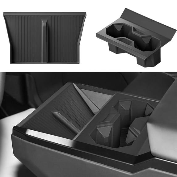 2Pcs Center Console Silicone Pad for Wireless Charging Space and Cup ...