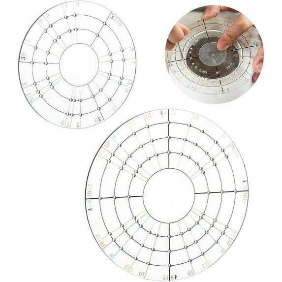 2Pcs Ceramic Pottery Trimming Spinner Tools Circular Divider Pottery ...