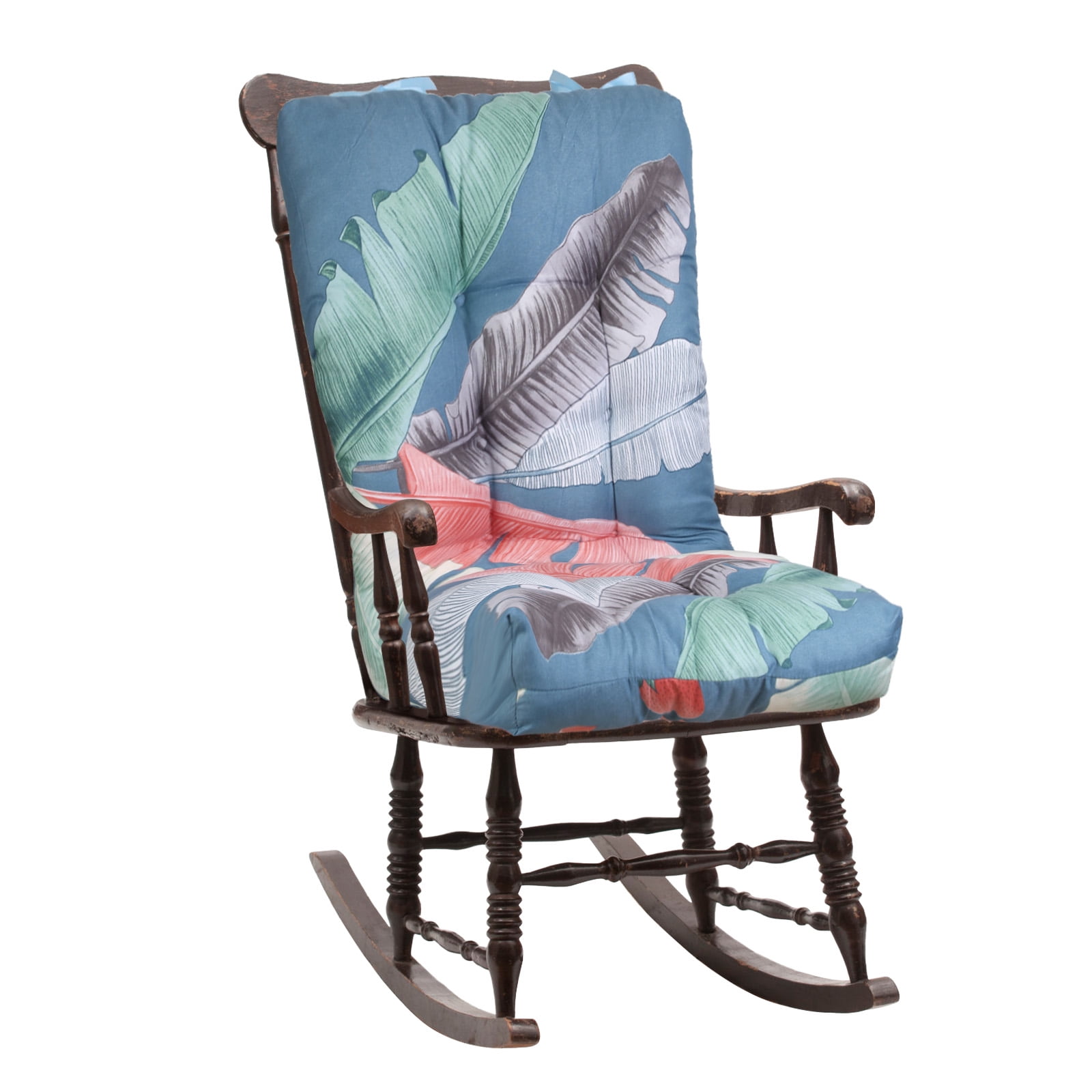 2Pcs Chair Cushion, High Back Chair Cushion Rocking Chair Pads with ...