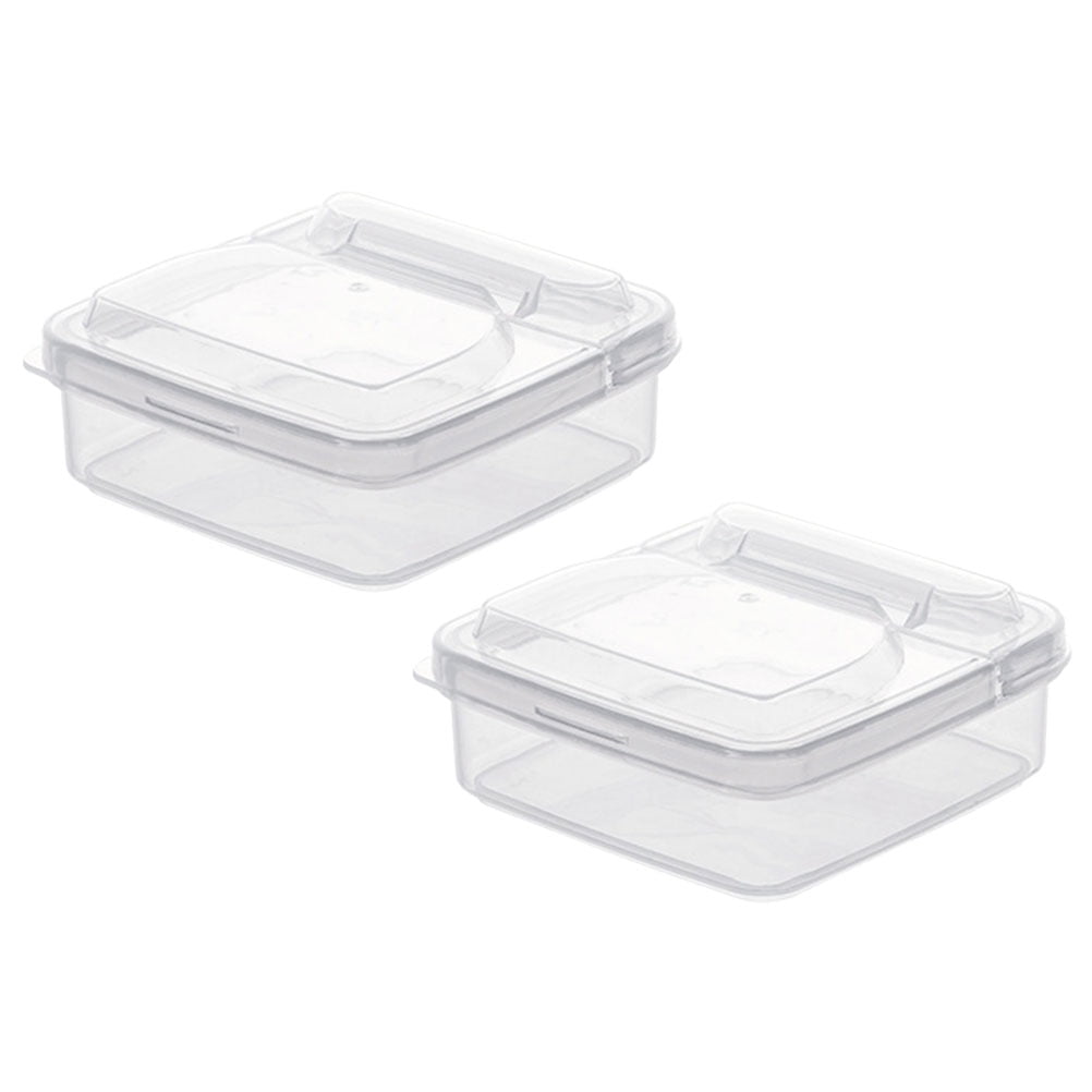 2Pcs Cheese Container for Fridge Slice Ham Sausage Cheese Box Butter ...