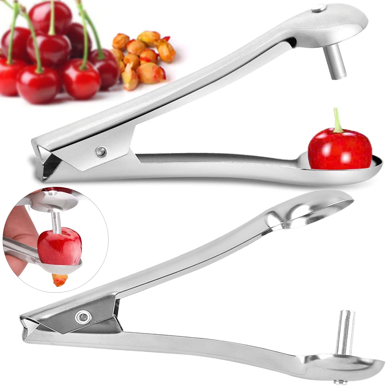2Pcs Cherry Pitter Tools Food Grade Reusable Polished Surface Ergonomic ...