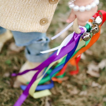 Aoanydony 2 Meters Ribbon Wands Party Favors Rainbow Training Portable ...