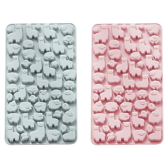2Pcs Chocolate Baking Molds Silicone Mold Animal-Shape Mold Candy Mold ...