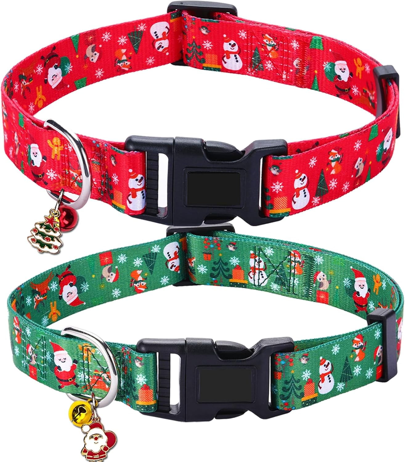 2Pcs Christmas Dog Collar,Soft Comfortable Dog Collar for Christmas ...