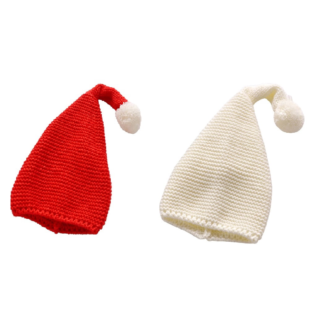 2Pcs Christmas Knitted Hats Children Woolen Yarn Santa Hats Autumn ...