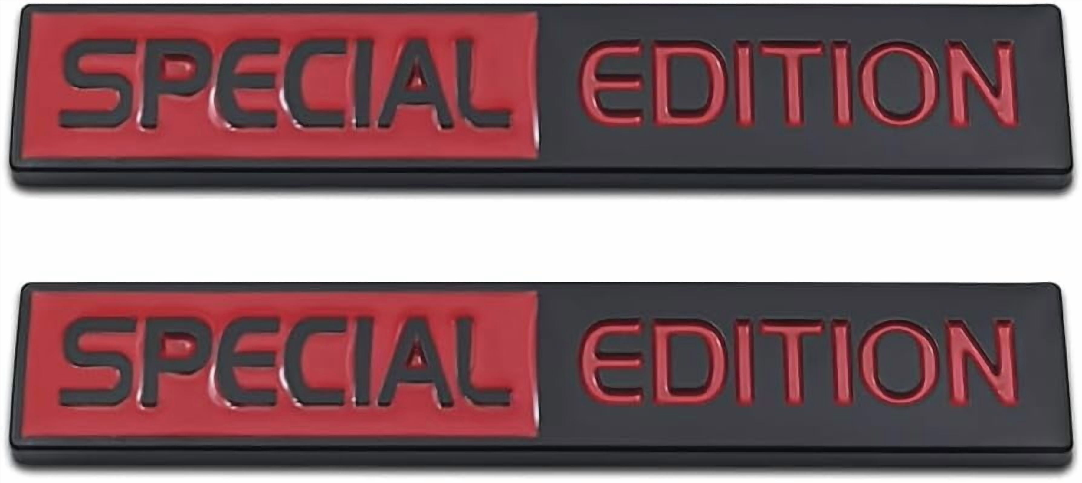 2Pcs Chrome 3D Metal Special Edition Emblem Rear Trunk Sport Badge Logo ...