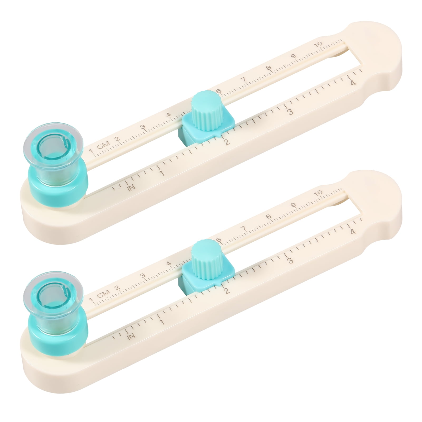 2Pcs Circle Cutter Plastic Circle Paper Cutter Double Scale Circular ...