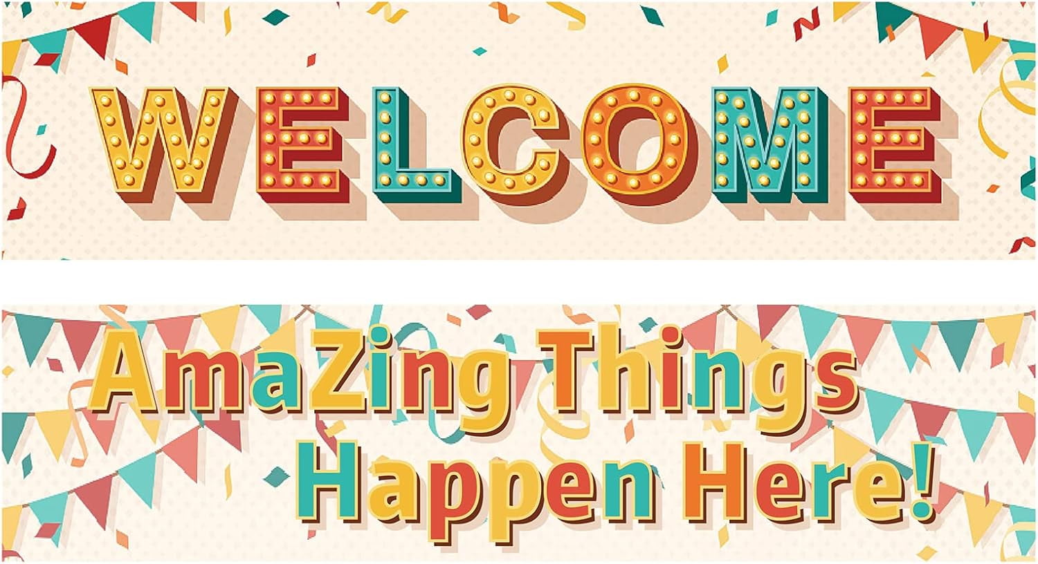 2Pcs Classroom Banners Welcome Back to School Decorations for Teachers ...