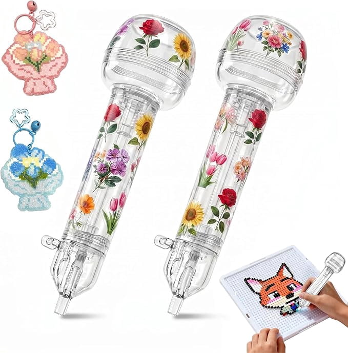 2Pcs Clear 2.6mm Fuse Bead Pen, Time Saving Fuse Bead Dispenser with ...