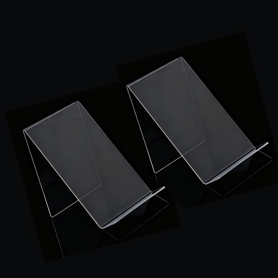 2Pcs Clear Acrylic Display Stand Book Display Stand Decorative Plate ...