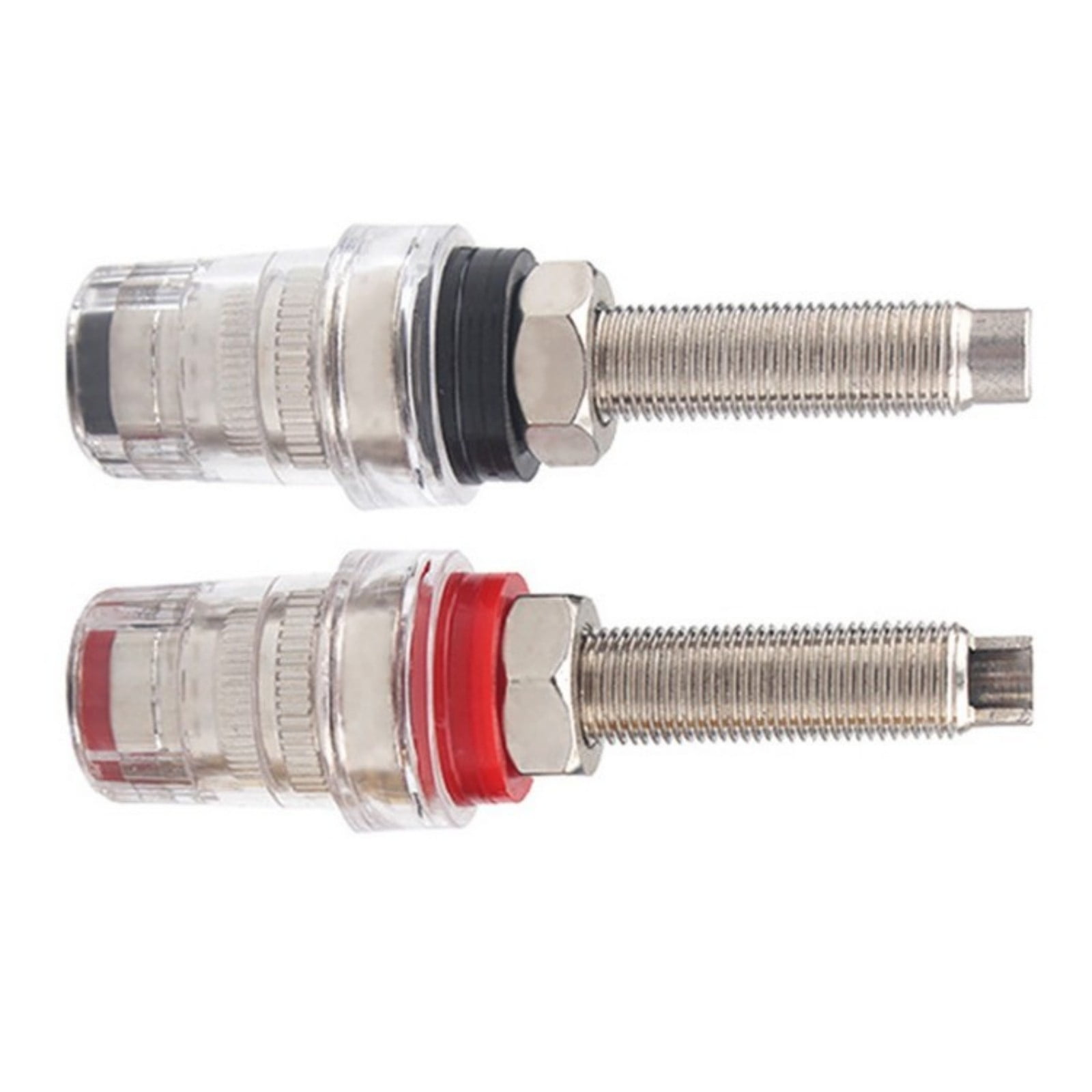 2Pcs Clear Binding Posts HIFI Soundbox Terminals for Sound Equipment ...