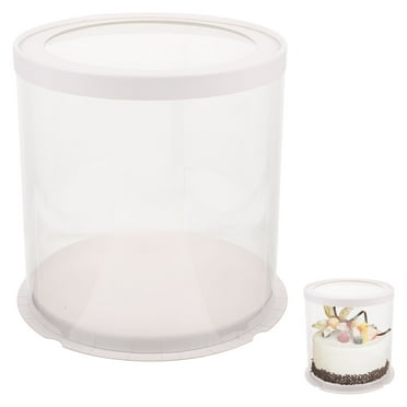 2 Pcs Clear Cake Boxes, Dingrich 11 x 11 x 9 inch Tall Cake Boxes Large ...