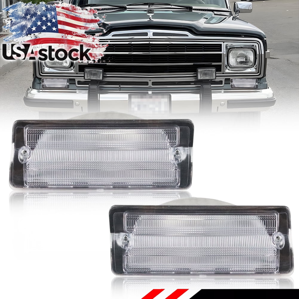 2Pcs Clear Lens Front Bumper Parking Light Turn Signal Light Turn ...