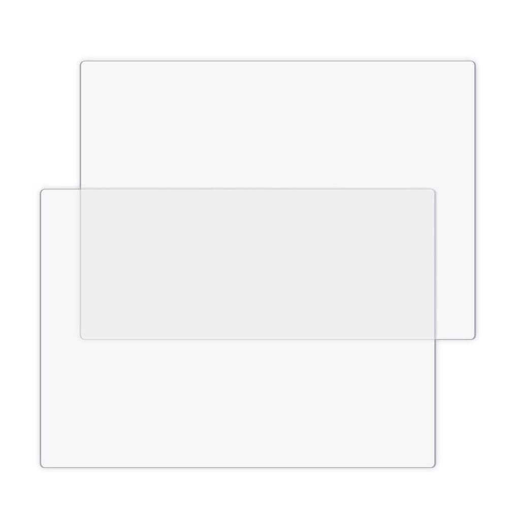 2Pcs Clear Plastic Cutting Mats 9x6Inch Shatterproof Polycarbonate ...