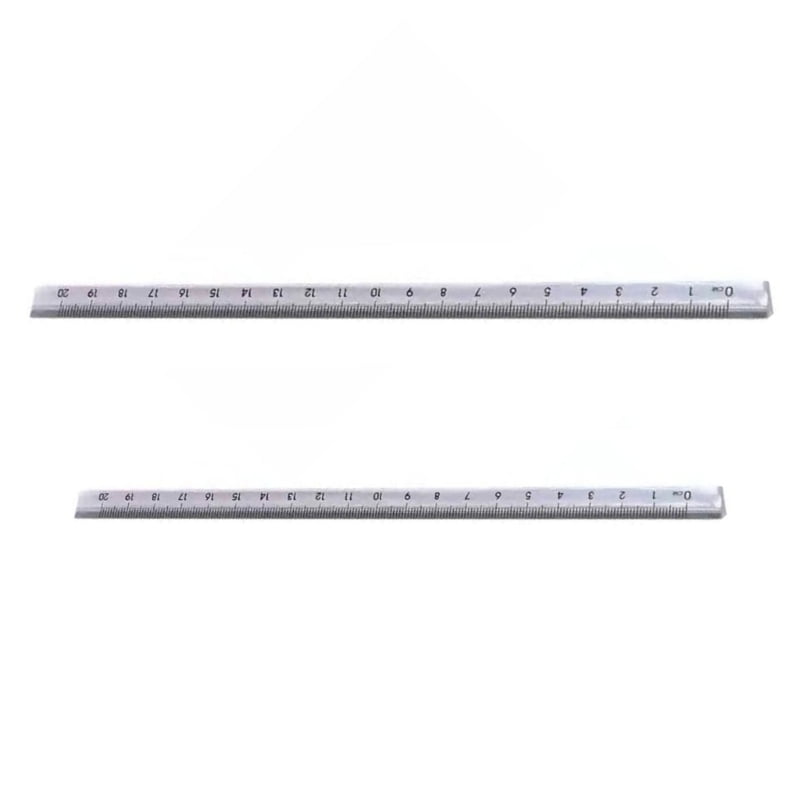 2Pcs Clear Triangular Ruler Plastic Drawing Ruler Student Math Geometry ...