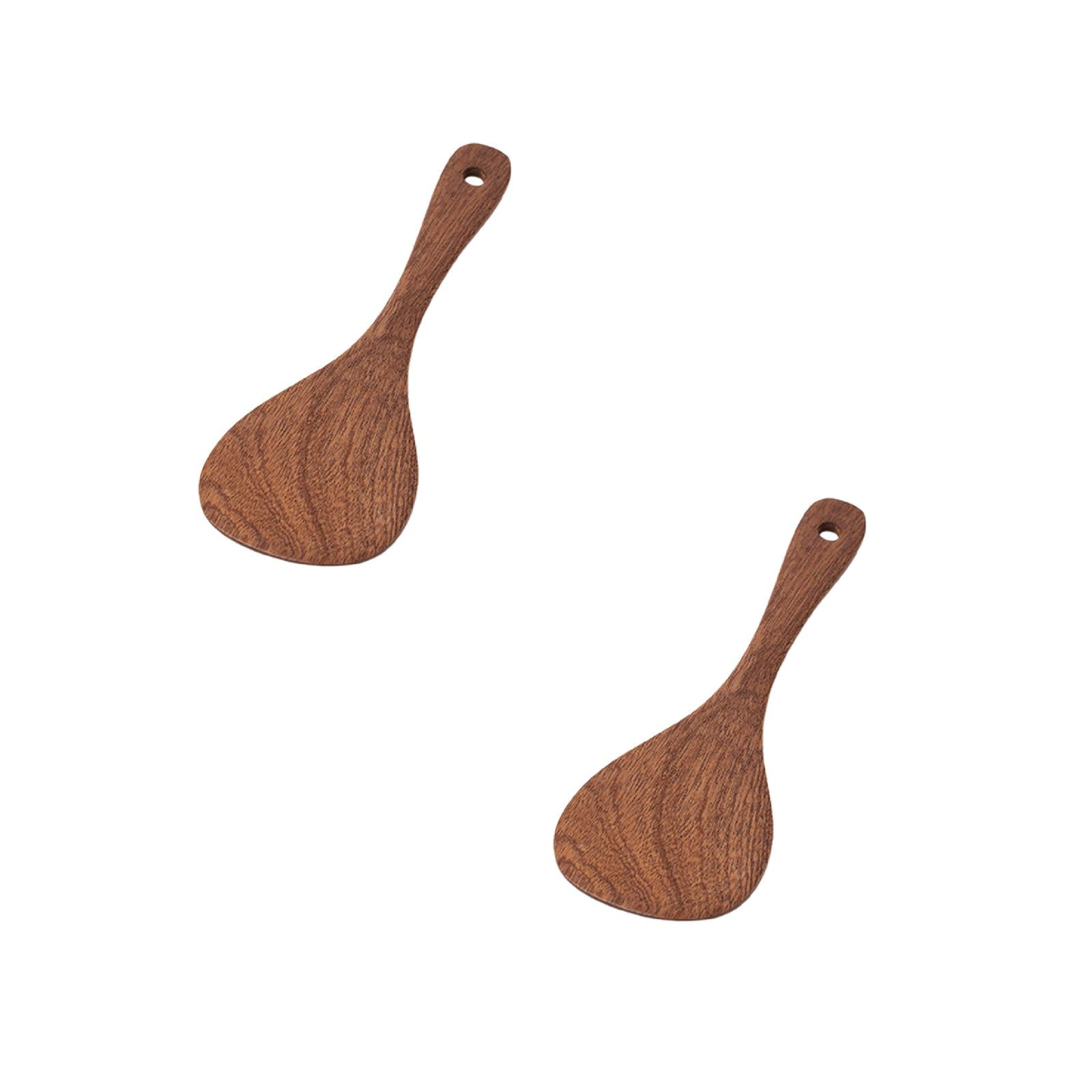 2Pcs Clearance Sale! Wooden Shovel Spoon Non Stick Wood Long Rice ...
