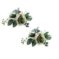 2Pcs Cloth Flower Curtain Tie Backs Rose Curtain Tieback Clips ...