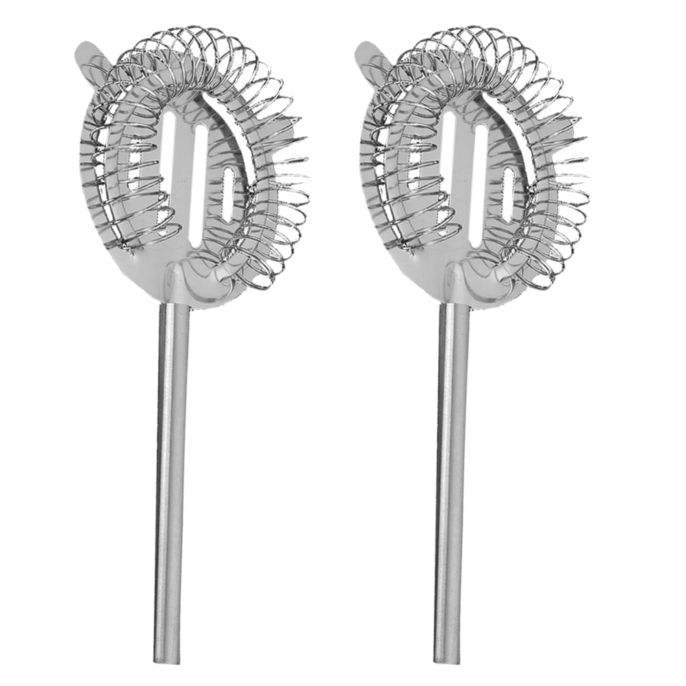 2Pcs Cocktail Strainer Stainless Steel Strainer 4- Prong Bar Strainer ...