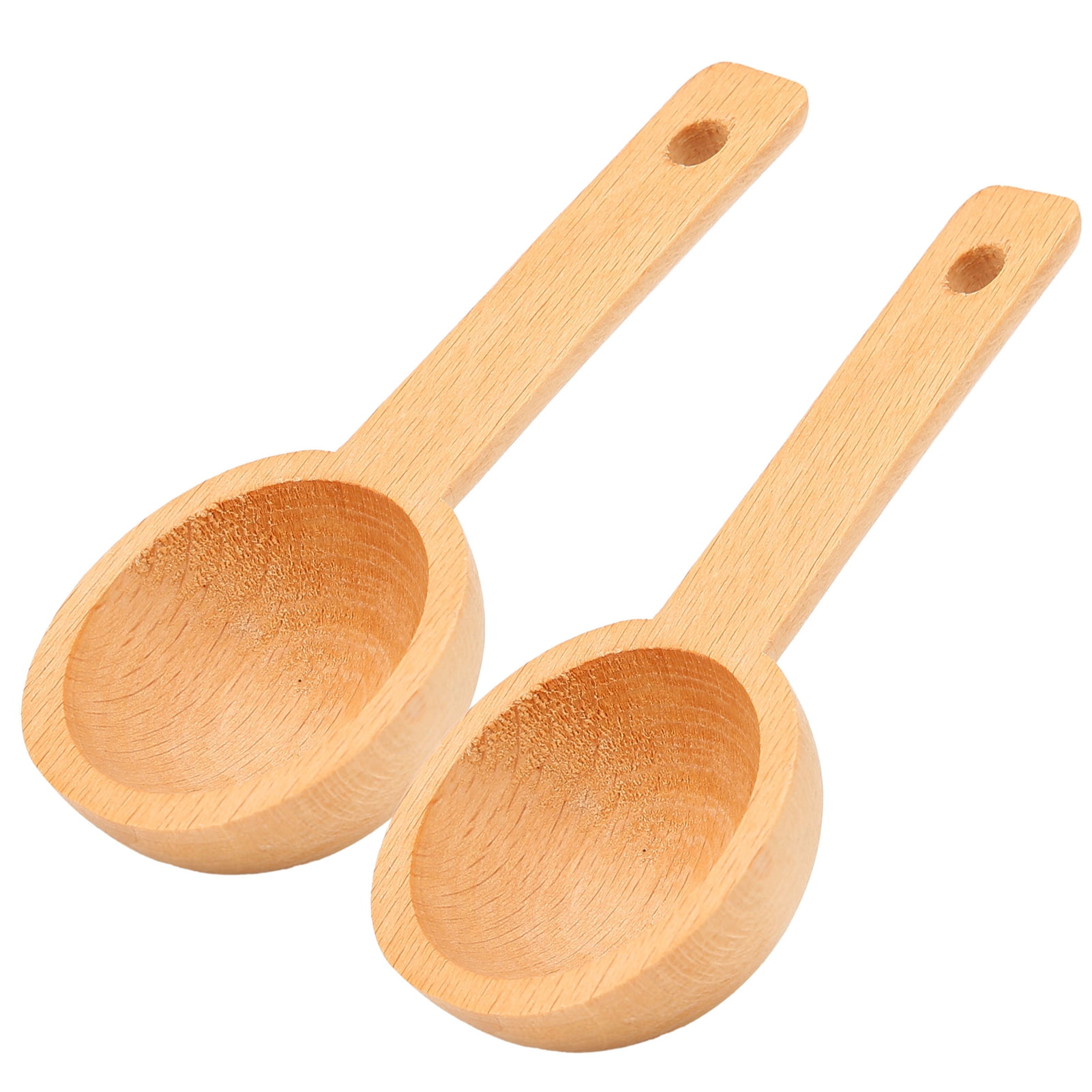2Pcs Coffee Bean Measuring Spoon Wooden Coffee Bean Spoon Powder Scoop ...