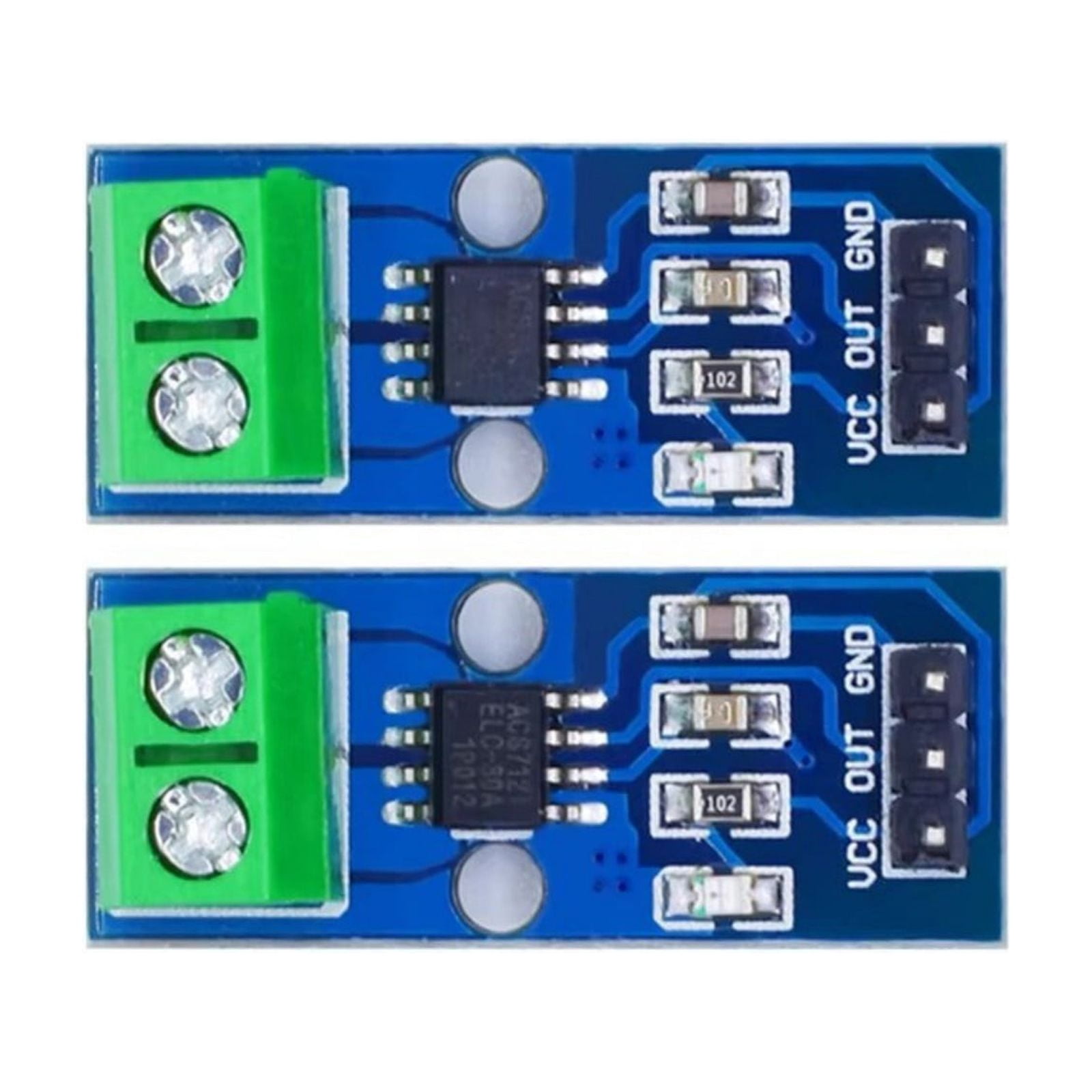 2Pcs Compactly Current Sensors Module Hall Effect NonContact Detection ...