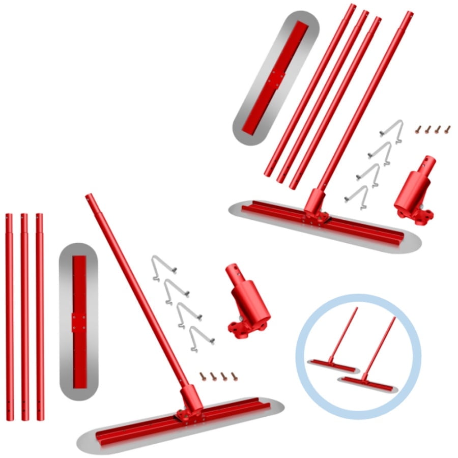 2Pcs Concrete Bull Float, 47.2'' x 11.8'' Bull Float Concrete Tools ...