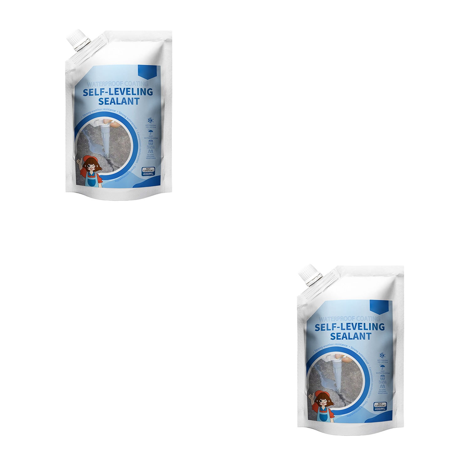 2Pcs Concrete Caulking Adhesive,New Self-Leveling Sealant,Heavy-Duty ...