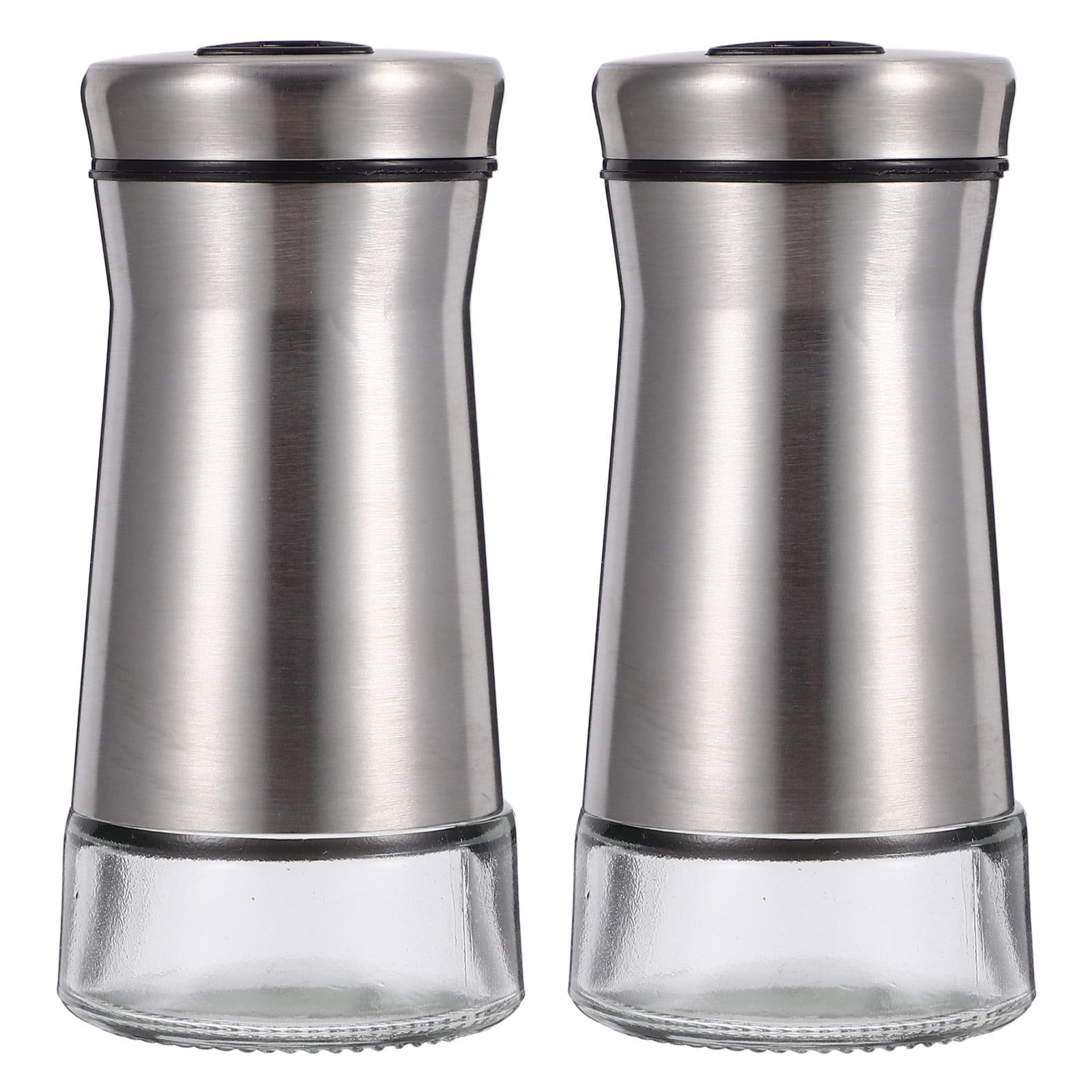 2Pcs Condiment Bottle Salt And Pepper Shaker Kitchen Spice Shaking Jar ...