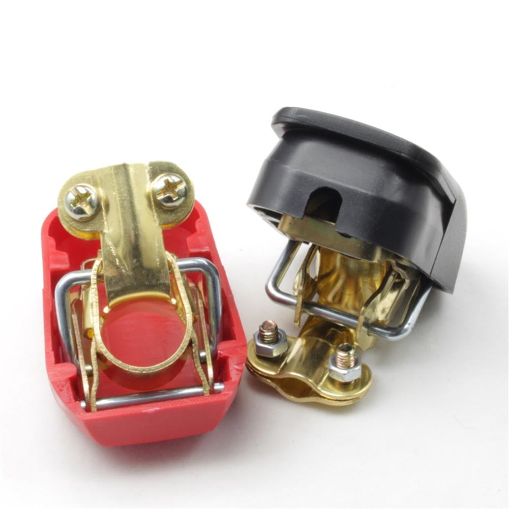 2Pcs Connector Clamps Car Battery Terminals Positive & Negative Quick ...