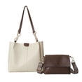 2Pcs Contemporary Crossbody Bag For Everyday Use Lightweight PU ...